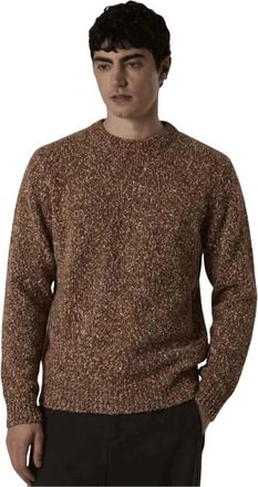 Daniele Fiesoli Pull &agrave; col rond Paricollo-37 - Homme - Pulls - Brun - Taille: L