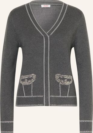 Liu Jo Liu Jo Pullover Mit Schmucksteinen grau