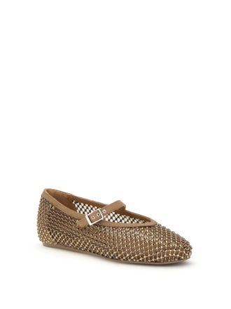 Le Silla Womens Gilda Ballerinas Cuba Nylon Flat Shoes