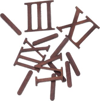 BESPORTBLE VALICLUD Holzuhr DIY mit R&ouml;mischen Ziffern Lesbare Holz ziffern f&uuml;r Wanduhr Minimalistisches Design Langlebige Holzstruktur Stilvolles Wohnraum dekor 