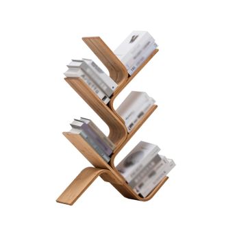 Generic Baumf&ouml;rmiges B&uuml;cherregal mit 3-8 Ebenen, kreativ gebogenes vertikales B&uuml;cherregal, B&uuml;cherregal, geeignet for die Aufbewahrung von B&uuml;chern, Filmen und 