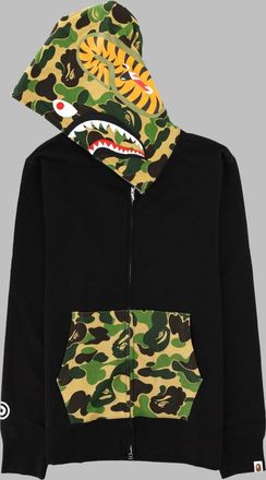 A Bathing Ape Shark Hooded Sweatshirt - Black