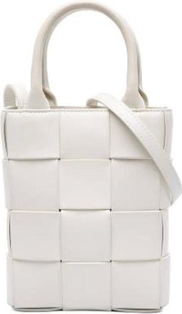Bottega Veneta Sac bandouli&egrave;re Cassette Pre-owned - Femme - Pre-owned - Blanc - Taille: ONE Size