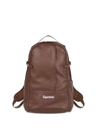 SUPREME Rucksack aus Leder - Braun