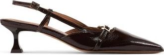 Bobbies Slingbacks &agrave; talons Reem en cuir