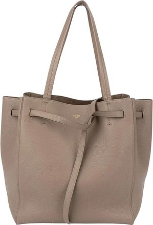 Celine Crossbody Bags - Celine Taupe Leather Phantom Handbag - Gr. unisize - in Braun - f&uuml;r Damen