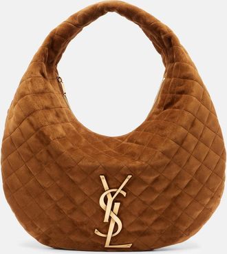 Saint Laurent Sac Icare Medium matelassé en daim