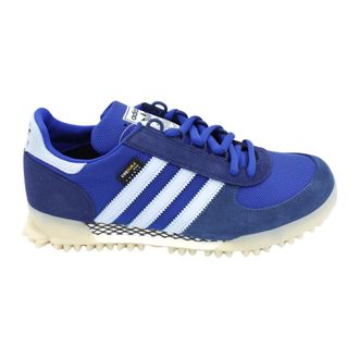 adidas Homme, Chaussures, Bleu, Taille: 42 EU Chaussures de course de marathon avec inserts en daim