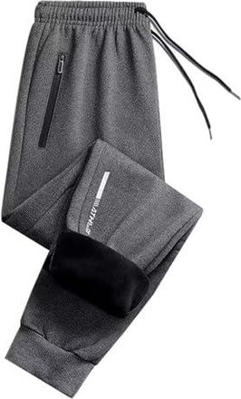 Generic Pantalon de jogging thermique doubl&eacute; en polaire Sherpa avec poches pour lhiver chaud et doux, d&eacute;contract&eacute;, taille haute, cordon de serrage, pantalon d