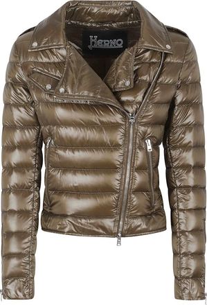 Herno Femme, Vestes, Vert, Taille: 36 FR Bomber Jacket in Nylon Ultralight
