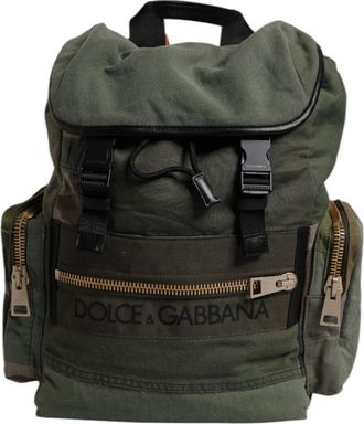 Dolce & Gabbana Patchwork Reise-Rucksack - - Bags - unisex - Gr&uuml;n - ONE SIZE