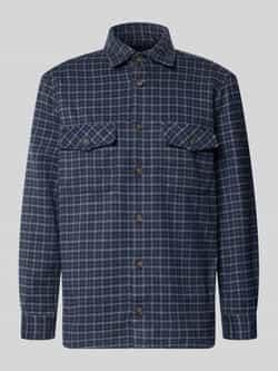 Christian Berg Regular Fit Overshirt mit Karo-Muster