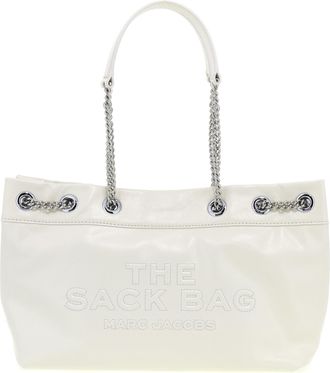 Marc Jacobs Damen The Chain Sack Bag, Weiß