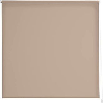 Estoralis | Gove | Modernes Design-Rollo | Lichtdurchlässig Stoff | Farbe - Taupe | 120 x 235 cm (Breite/Höhe) Stoffgröße 117 x 230 cm | Rollos für Fenster und 