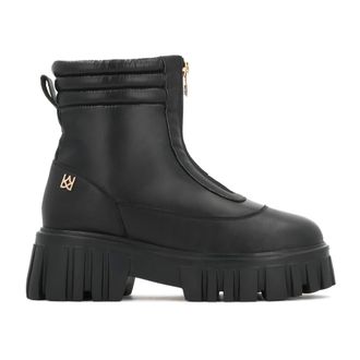 Kazar Femme, Chaussures, Noir, Taille: 38 EU Bottes avec une fermeture &eacute;clair sur le devant