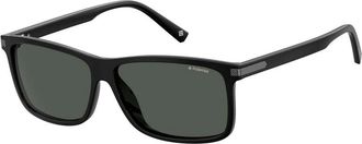 Polaroid Homme, Accessoires, Noir, Taille: ONE Size Rectangle Lunettes de soleil