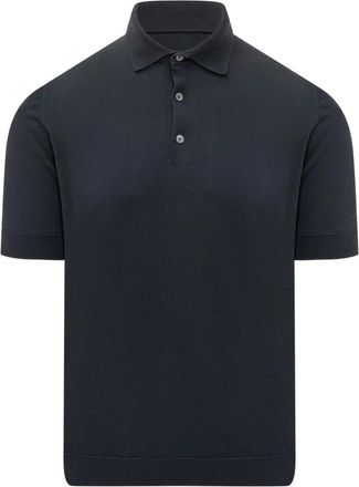 FILIPPO DE LAURENTIIS Homme, Tops, Bleu, Taille: L Polo Manches Courtes