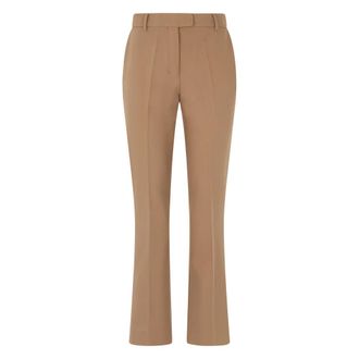 Max Mara Ausgestellte Hose aus Baumwoll-- Viskose- und Polyestermischung - - Trousers - Damen - Braun - M