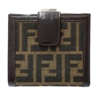 Fendi Portefeuille Pre-owned Zucca (bi-fold) - Femme - Pre-owned - Brun - Taille: ONE Size