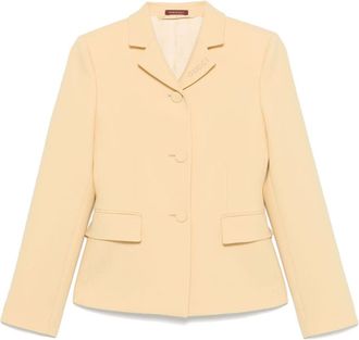 Gucci Blazer aus Wollkrepp - Gelb