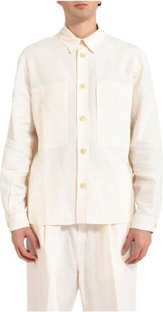 Laneus Homme, Chemises, Beige, Taille: XL Overshirt