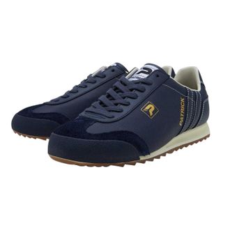 Patrick Liverpool Sneaker f&uuml;r Herren, Leder (Marine/Naturwei&szlig;)
