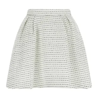 Alessandra Rich Tweed Minirock - - Skirts - Damen - Wei&szlig; - 2XS