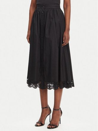 Twin-Set Trapezförmiger Rock 251TT2095 Schwarz Regular Fit