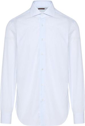 Barba Homme, Chemises, Bleu, Taille: 5XL Chemise en coton ray&eacute;