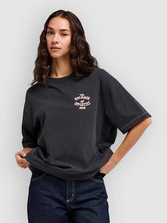 Rvca Dalas Snake Oversized T-Shirt washed black