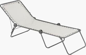 Lafuma Mobilier Bain De Soleil - Transat Piscine et Jardin - Chaise Longue Pliant - Siesta L - Batyline Iso - Beige Seigle - Lafuma Mobilier