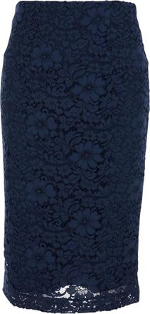 Pla&icirc;n Plain, Femme, Jupes, Bleu, Taille: 42 FR Jupe Crayon en Dentelle