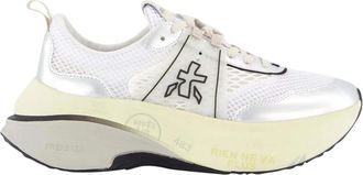 Premiata Low-Top Sneaker - Dames Hill Sneaker Wit/Zilver - Gr. 37 (EU) - in Weiß - für Damen