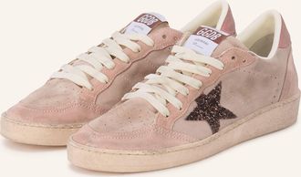 Golden Goose Sneaker Ball Star Mit Schmucksteinen rosa