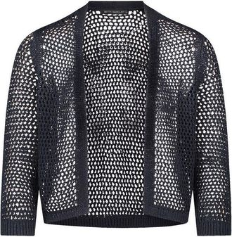 Betty Barclay Strickjacke Damen mit Lochmuster (1-tlg)