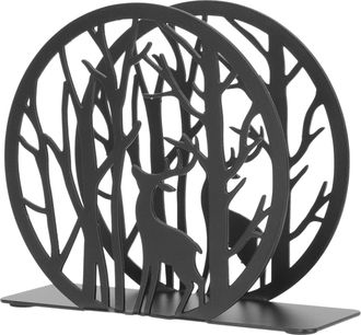 Cabilock Weihnachten Serviettenhalter Servietten Ständer mit Hirsch Servietten Rack Serviettenspender Tischtuchspender Freistehender Metall Serviettenständer f