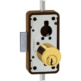 Junie JuNie Drehstangensschloss 7061 mit Zylinder, weiss, links