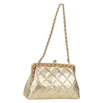 Chanel Pochette Vintage en Cuir Pre-owned - Femme - Pre-owned - Jaune - Taille: ONE Size