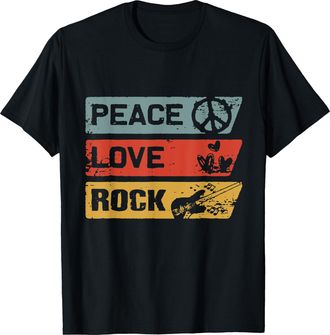 Rock 'n' Roll Vintage Rock n Roll shirts Peace 50er 60er jahre mode T-Shirt