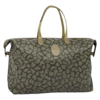 Saint Laurent Sac Week-End en Cuir Pre-owned - Femme - Pre-owned - Gris - Taille: ONE Size