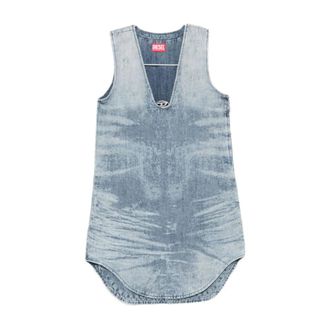 Diesel Klares Blaues Acid-Wash Kleid - - Dresses - Damen - Blau - M