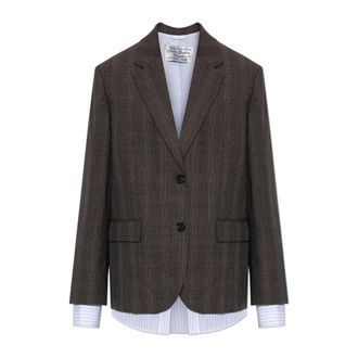 Acne Studios Lagenjacke aus Wollanzug - - Jackets - Damen - Braun - XS