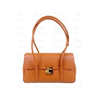 Coccinelle C-Me Lock Bauletto Grande - - Bags - Damen - Orange - ONE SIZE