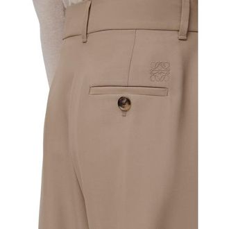 Loewe Pantalon tailleur barrel en laine
