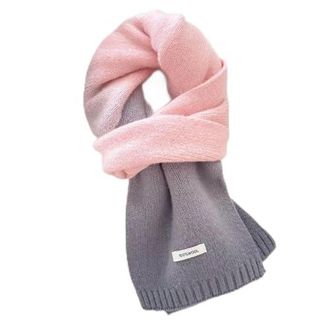 Generic &Eacute;charpe dhiver et cache-cou en tricot doux avec un confort luxueux et un style polyvalent, Rose, taille unique