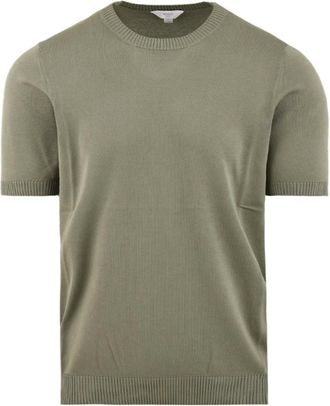 Malo Homme, Pulls, Vert, Taille: M Pull Ras&eacute; &agrave; Manches Courtes et Col Rond