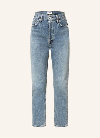 A Gold E Agolde Straight Jeans Riley blau