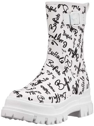 Buffalo Damen ASPHA RAIN LO Mode-Stiefel, White/Black, 38 EU