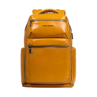 Piquadro Sac &agrave; dos pour ordinateur et iPad avec protections antichoc et anti-fraudes Rfid- c&acirc;ble anti-vol - Homme - Sacs - Jaune - Taille: ONE Size
