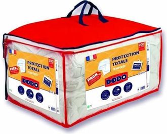 Dodo Pack Protection : Couette 220x240 cm + Taie doreiller + 1 Protege Oreiller - Fabriqu&eacute; en France